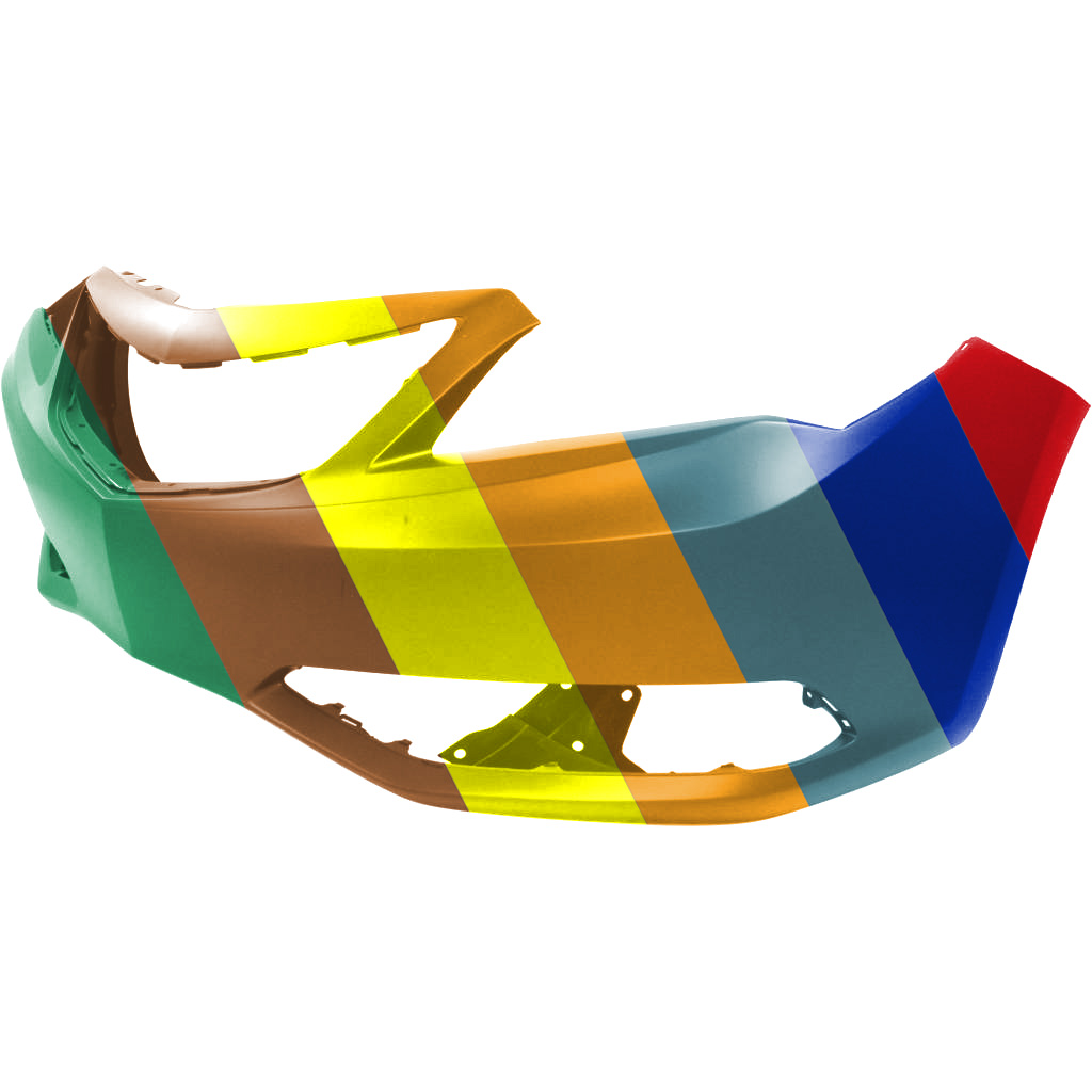 Painted Replacement Front Bumpers - Painted Auto Parts