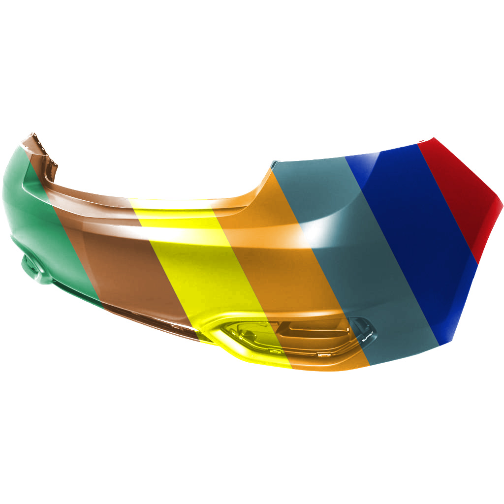 Replacement Painted Rear Bumpers - Painted Auto Parts