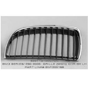 BMW BMW 3 (SEDAN) GRILLE LEFT (Driver Side) CHROME FRAME & BLACK INNER ...